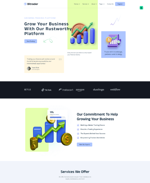Bitrader - Professional Multipurpose HTML Template for Your Crypto ...